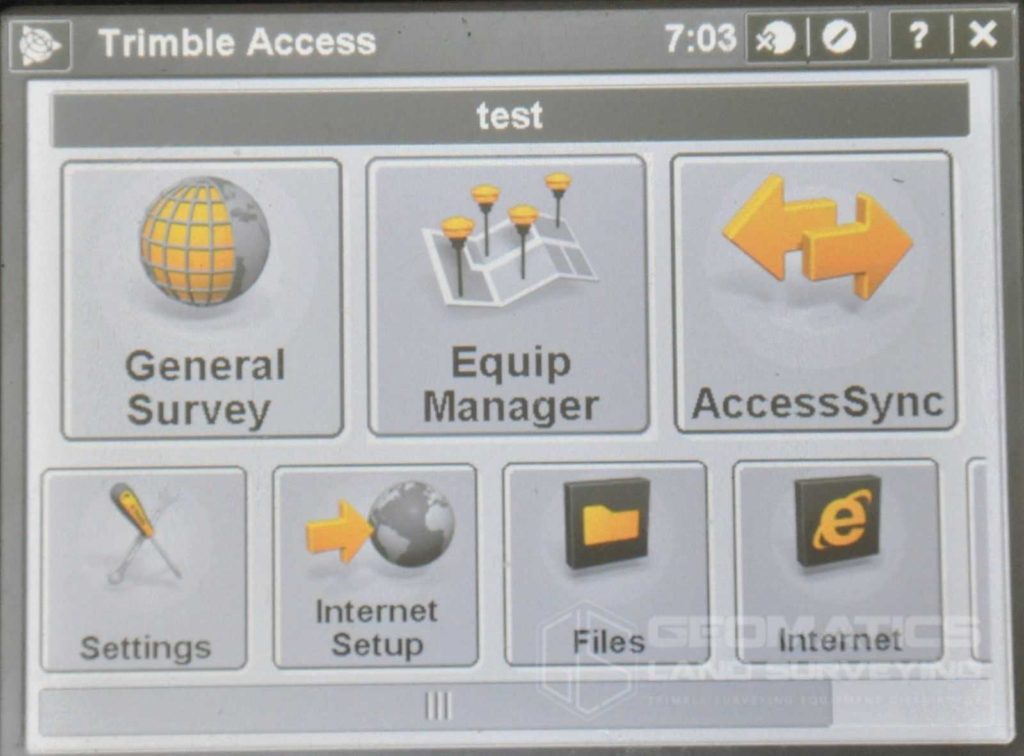 Trimble SPS985 with Trimble TSC3 controller and Trimble Access ...